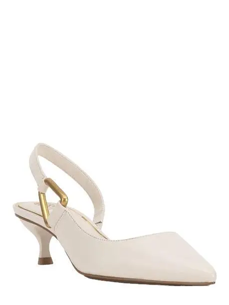 Vince Camuto Inari Pointed Toe Slingback Pumps - Coconut Cream