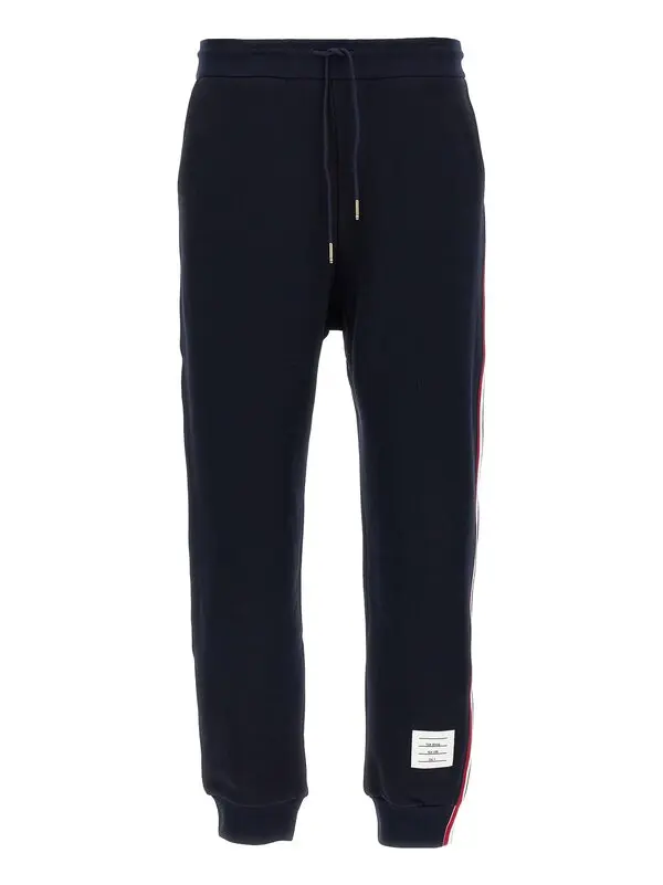 Thom Browne Classic Loopback Stripe' Joggers - Blue