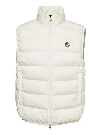 Moncler Brand-badge Shell-down Gilet - Natural