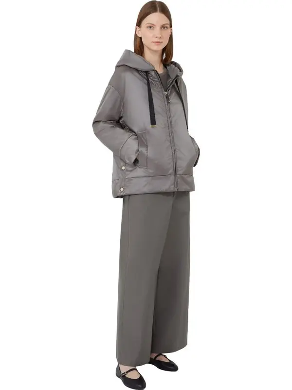 Max Mara Padded Water-repellent Canvas Jacket - Dark Grey