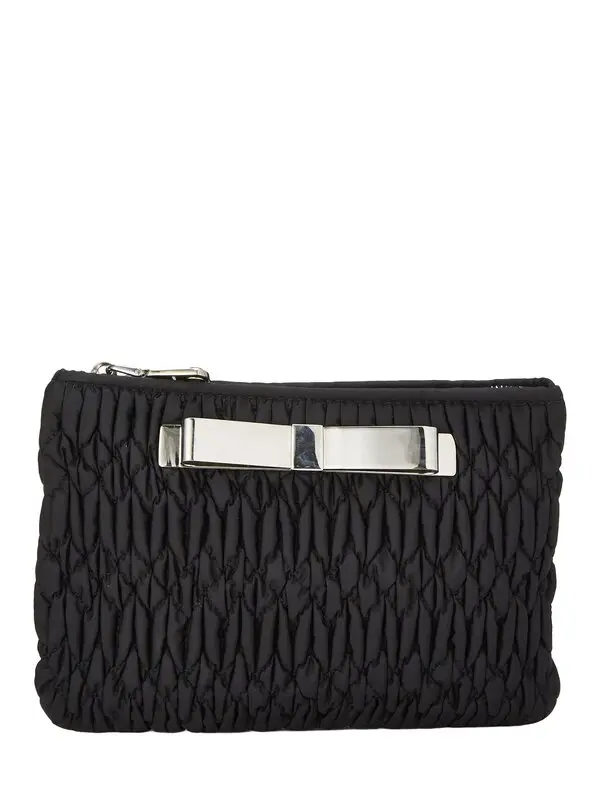 Miu Miu Nylon Pouch - Black