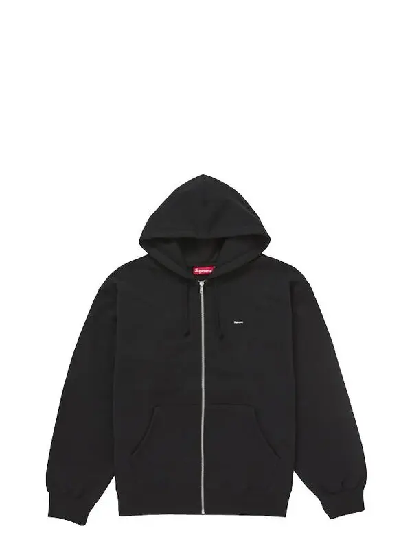 Supreme Small Box Zip Up Hooded Sweatshirt - Black