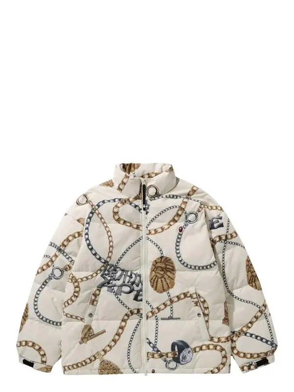 BAPE Jewels Down Jacket - Ivory