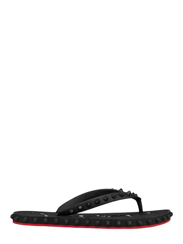 CHRISTIAN LOUBOUTIN Super Loubi Flip Donna Flat - Black