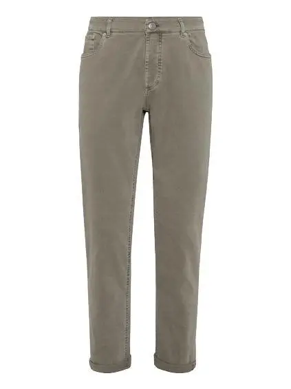 Brunello Cucinelli Lightweight Denim Trousers - Khaki