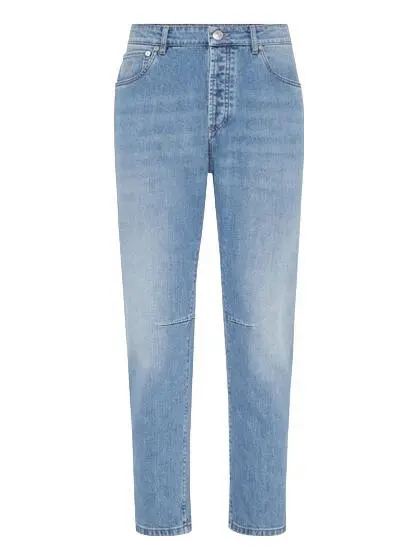 Brunello Cucinelli Leisure Fit Five-pocket Trousers - Denim