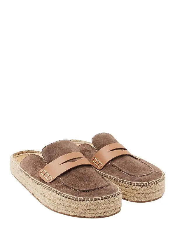 JW Anderson Espadrille Loafer Mules - Taupe