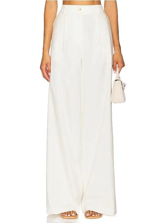 LOVERS AND FRIENDS Jackie Pant - White Linen
