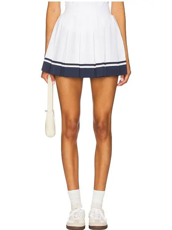 Varley Mariam 2 In 1 Skort - White & Blue Nights