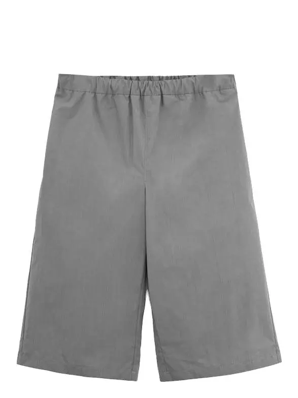 RIER Popeline Waxed Shorts - Grey