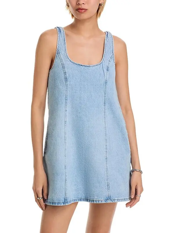 Blanknyc A-line Flared Denim Mini Dress - Summer Time