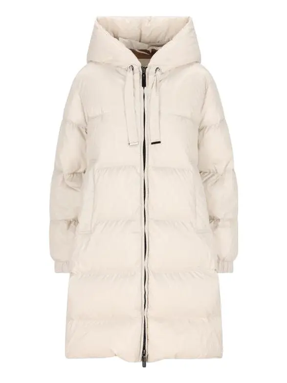 Max Mara Long Down Jacket - White