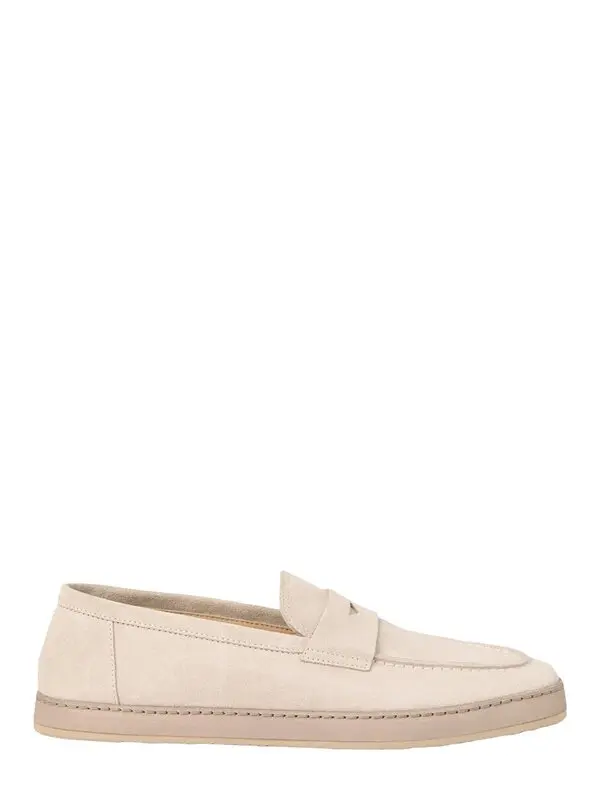 Brunello Cucinelli Suede Loafer Sneakers - Beige