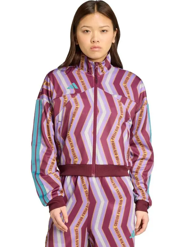Adidas X Farm Tiro Track Top - Amazon Red / Violet Fusion / Ash Silver