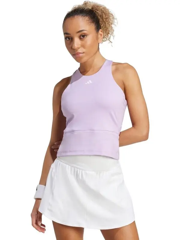 Adidas Tennis Climacool Mid-length Y-tank Top - Powder Plum