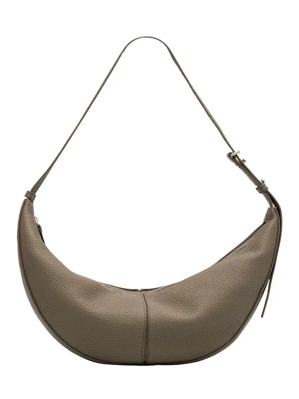 Proenza Schouler Pebbled Leather Slide Shoulder Bag - Slate