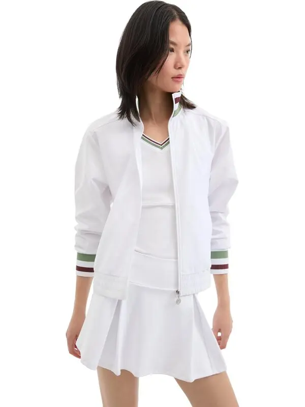 Veronica Beard Volley Track Jacket - White
