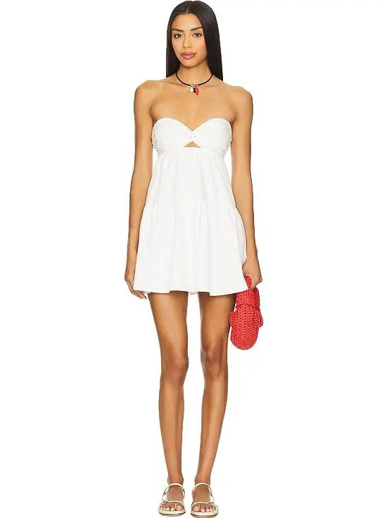 MORE TO COME Blanka Mini Dress - White