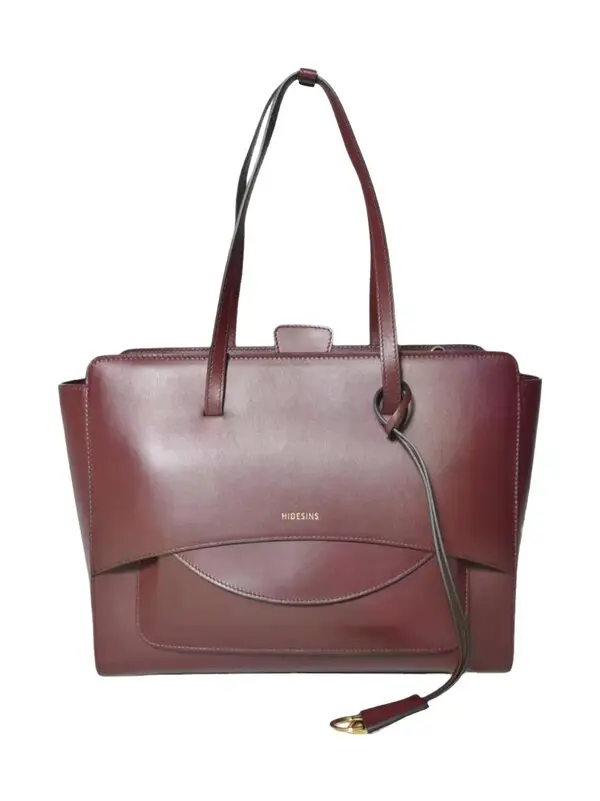 HIDESINS Large Flap Tote Bag - Red