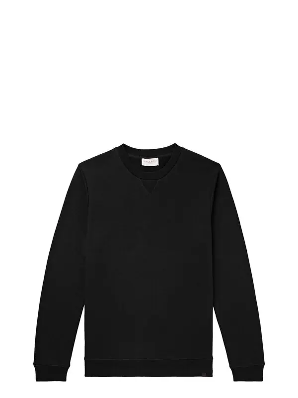 Derek Rose Quinn Cotton And Modal-blend Jersey Sweatshirt - Black