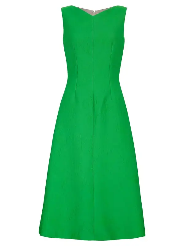 EMILIA WICKSTEAD Octavie Dress In Embossed Cloque - Green