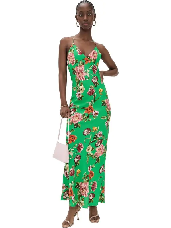 Alice + Olivia Paloma Cami Maxi Slip Dress - Hamptons Floral