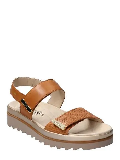 Mephisto Dominica Platform Sandals - Brandy