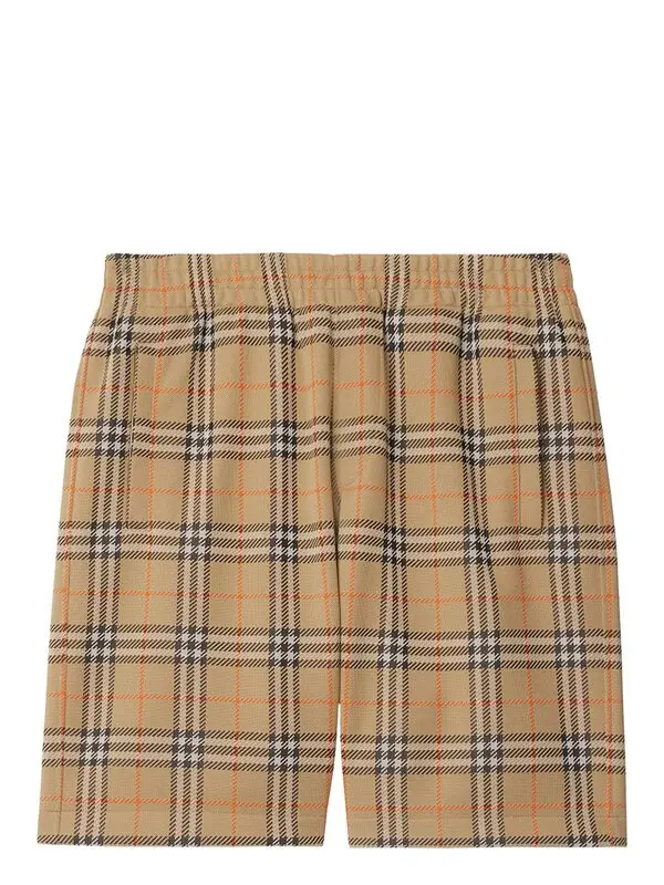 Burberry Jersey Check Shorts - Sand Ip Check