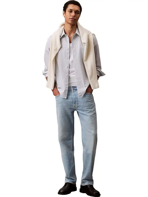Calvin Klein Standard Straight Fit Jeans - Sand Dollar