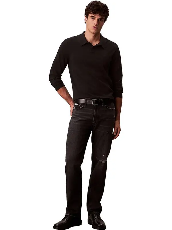 Calvin Klein Standard Straight Fit Jeans - Washed Cinder