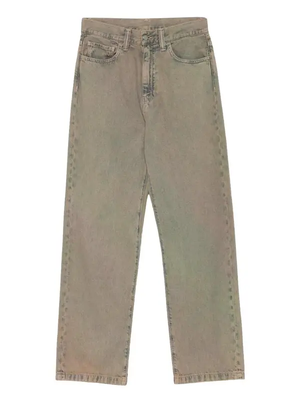 Carhartt Work In Progress Logo-patch Jeans - Neutrals