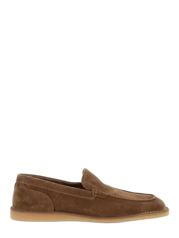 Dolce & Gabbana Loafers With Dg Detailing - Brown