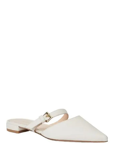 Bruno Magli Pasha Leather Mules - Bone