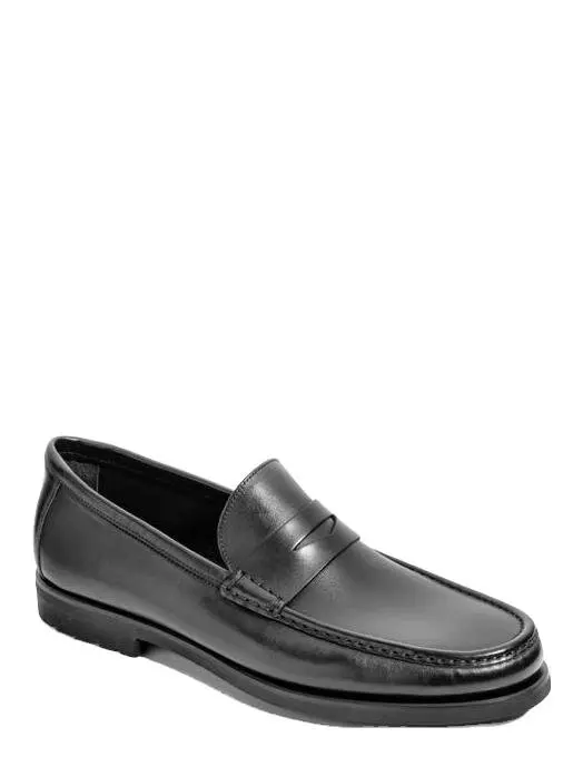 To Boot New York Lugged Penny Loafer - Black