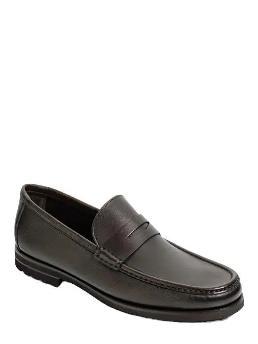 To Boot New York Lugged Penny Loafer - Dark Brown