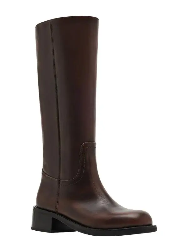 Steve Madden Riggs Knee High Boot - Brn Distre