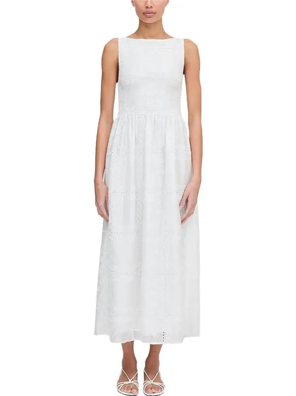Hill House Home The Cosima Nap Dress - White Patchwork Organza