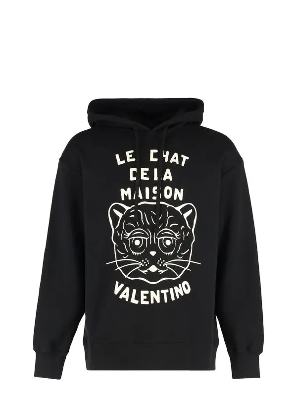 Valentino Garavani Cotton Hoodie - Black