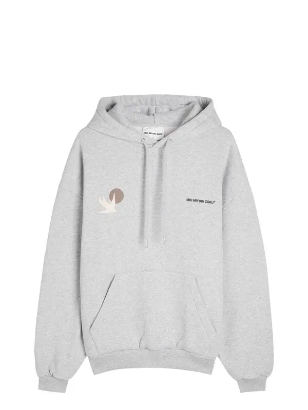 MKI MIYUKI ZOKU Swallow Hooded Sweatshirt - Grey
