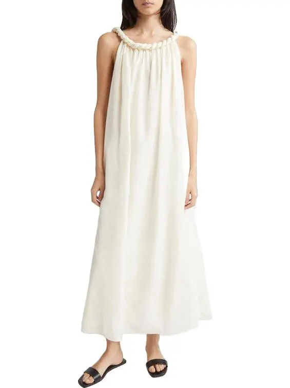 Loulou De Saison Kika Gathered Maxi Dress - Ivory