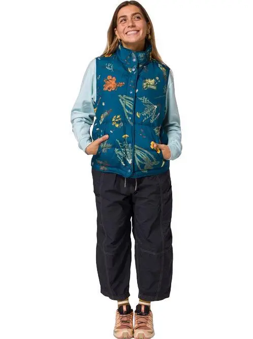 PARKS PROJECT Forest Forager Cropped Puffer Vest - Navy