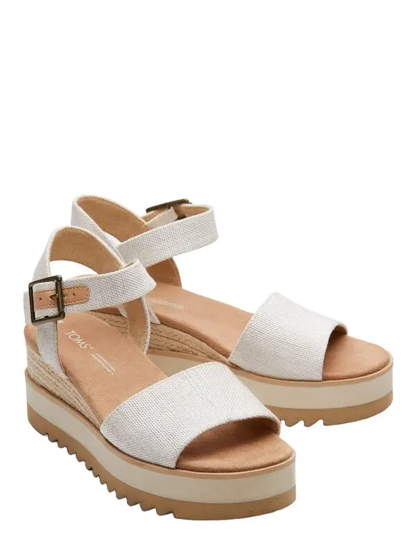 Toms Diana Platform Wedge Sandal - Natural Yarn Dye
