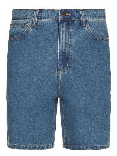 RHYTHM Turnback Denim Shorts - Dark Blue