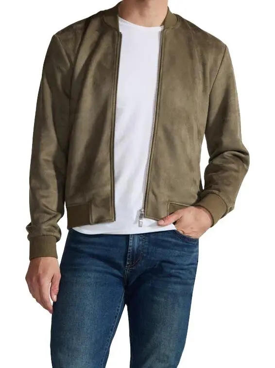 Monfrère Maverick Bomber Jacket - Suede Olive