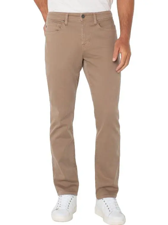 LIVERPOOL Kingston Modern Straight Leg Jeans - Taupe