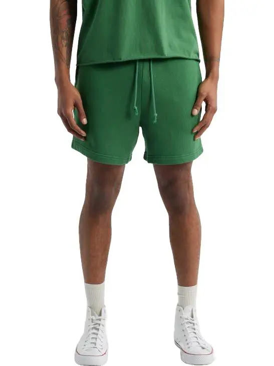 ELWOOD Organic Cotton Brushed Terry Sweat Shorts - Vintage Forest