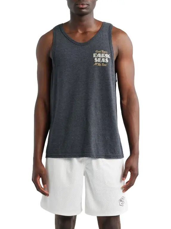 DARK SEAS Graphic Tank Top - Heather Charcoal