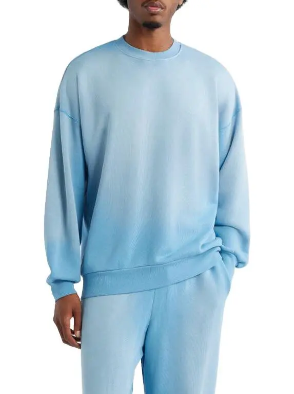 ELWOOD Oversized Crewneck Sweatshirt - Sun Faded Baby Blue