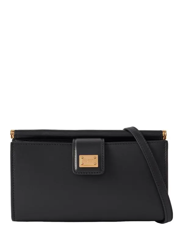 Dolce & Gabbana Sicily Leather Pouch - Black