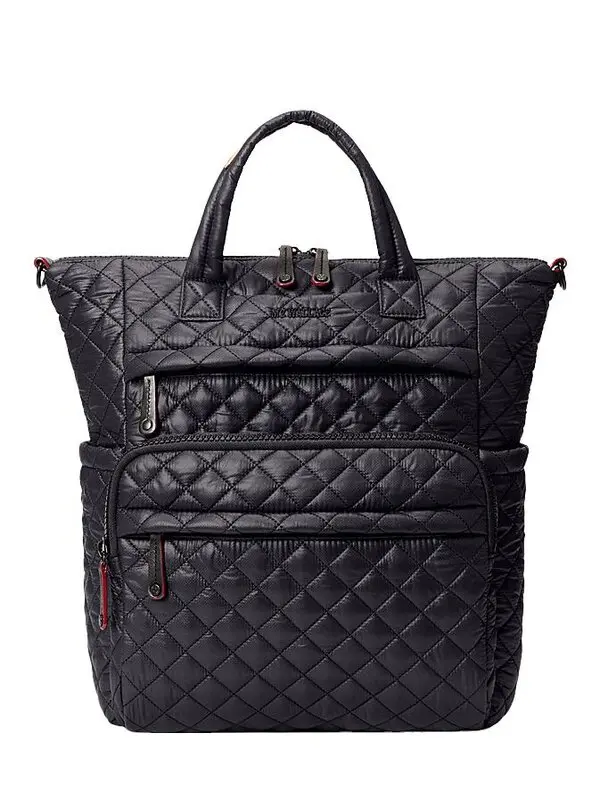 Mz Wallace Medium Utility Backpack - Black/matte Black